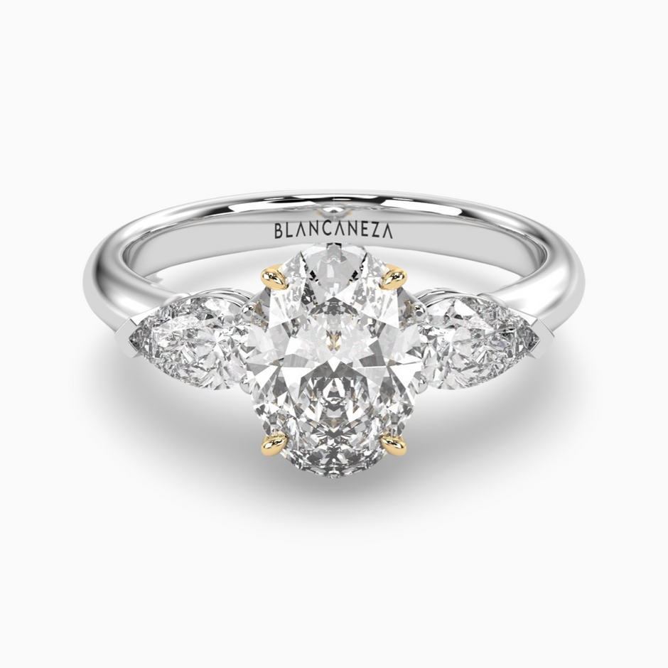 Moissanite & Simulated Diamond Rings |Tarnish-Resistant Silver Jewelry – BLANCANEZA