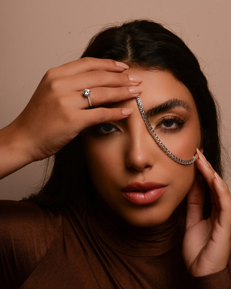 Moissanite & Simulated Diamond Rings | Dubai Silver Jewelry – BLANCANEZA