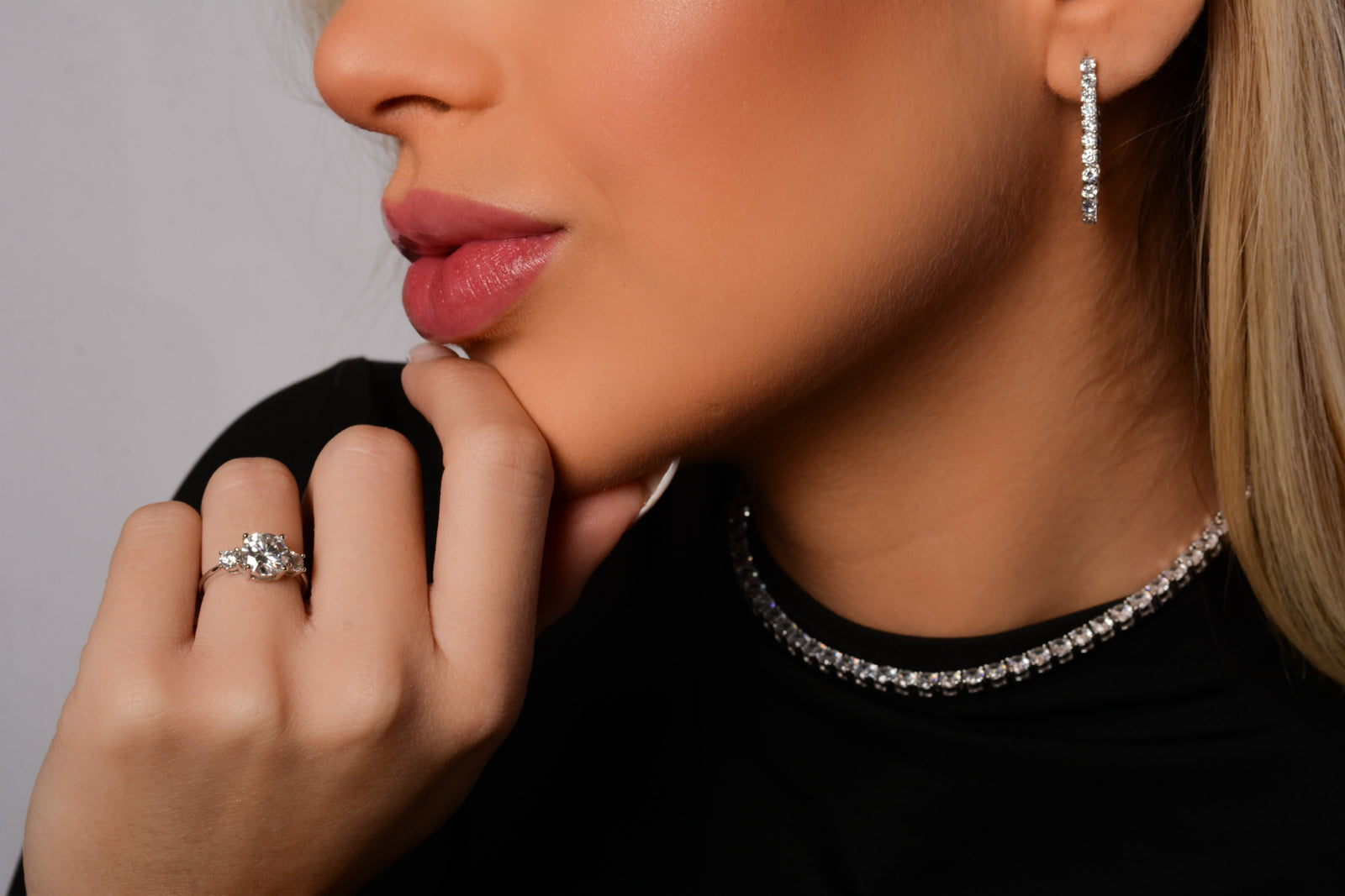 Moissanite & Simulated Diamond Rings |Tarnish-Resistant Silver Jewelry ...