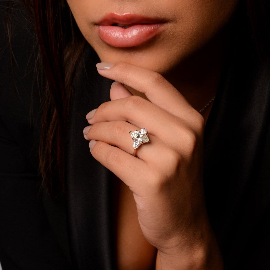 Moissanite & Simulated Diamond Rings | Dubai Silver Jewelry – BLANCANEZA